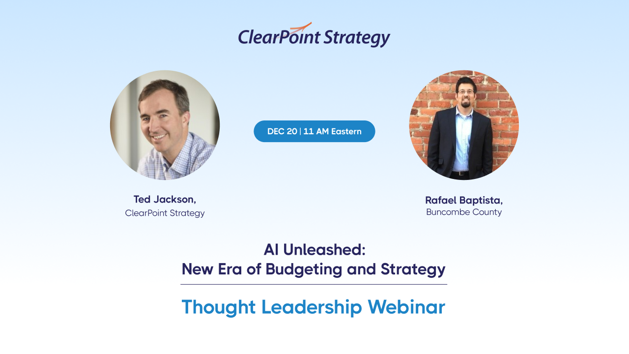 AI Unleashed: A New Era of Budgeting & Strategy | ClearPoint Strategy